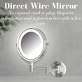Wall-Mounted Vanity Mirror with Lights - Hard Wired with 8X ...