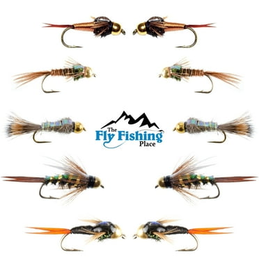 Fly Fishing Basics - Terrestrials Dry Fly Assortment - 10 Flies ...