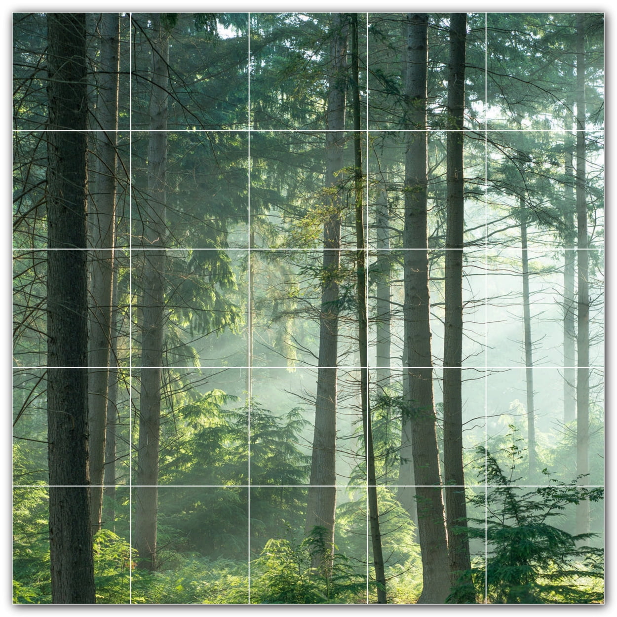 Picture-Tiles.com: Trees Ceramic Tile Wall Mural WAL501009-55XL. 60"W x ...