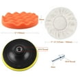 POLIWELL 11Pcs 6 inch Car Polishing Buffing Sponge Pads Kit Wool Bonnet ...