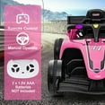 OLAKIDS 12V Kids Ride On Electric F1 Car, Music, 2-Speed, Remote ...