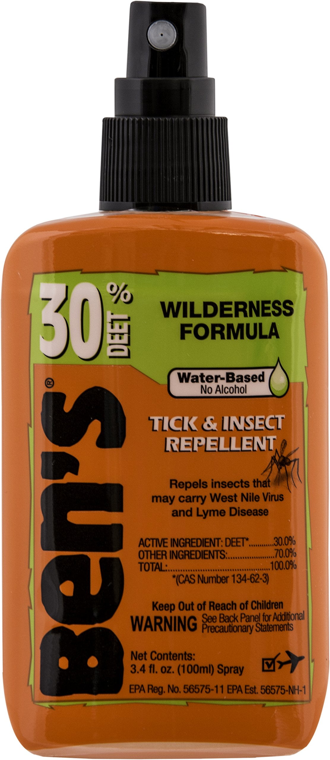 Repelente de insectos Ben's con 30% de DEET para mosquitos, bomba de ...