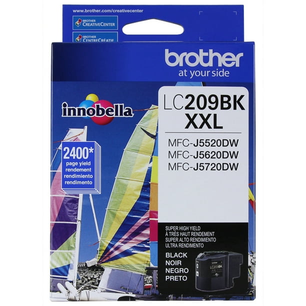 Brother Genuine LC209BK Innobella Super High-Yield Printer Ink, Black ...