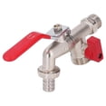 Irrigation Hose Bib,Zinc Alloy Outdoor Faucet Double Valves 1/2" 3/4 ...