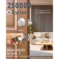 3 Pack Keyed Alike Front Door Knob and Deadbolt Set, Entry Door ...