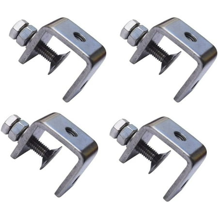 YERDGARY 4 Pieces 304 Stainless Steel U-shaped C-shaped Clamps Vise ...