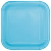 Unique Industries Square Paper Plates, 7 in, Royal Blue, Disposable ...