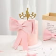 Large Bow Cake Topper: Decorative Ribbon Foam Dessert Decoration for ...