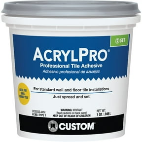 Custom Building Products 1 Quart AcrylPro Ceramic Tile Mastic, High ...