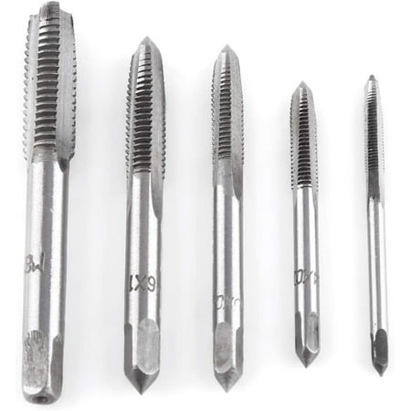 Lepai Thread Tap， 5pcs Screw Thread Taps Straight Flute Tapping Tool ...