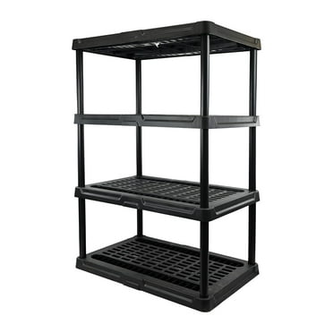 Plano 5-Shelf Extra Heavy Duty Plastic Storage Shelf Unit, 72.5” x 36 ...