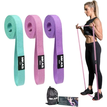 Long Resistance Bands Set Fabric Exercise Bands Resistance for Women ...