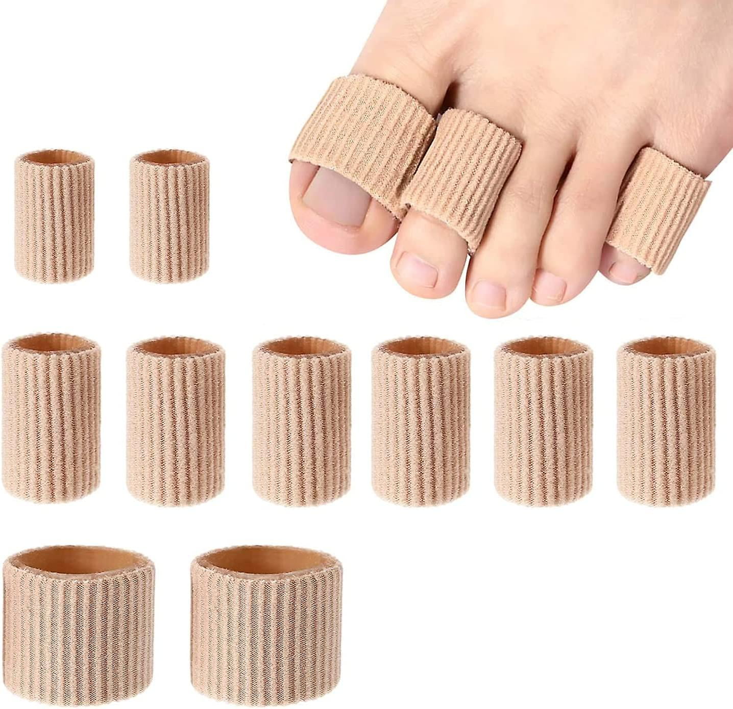 10 protectores para dedos del pie, tubo de gel suave para callos ...