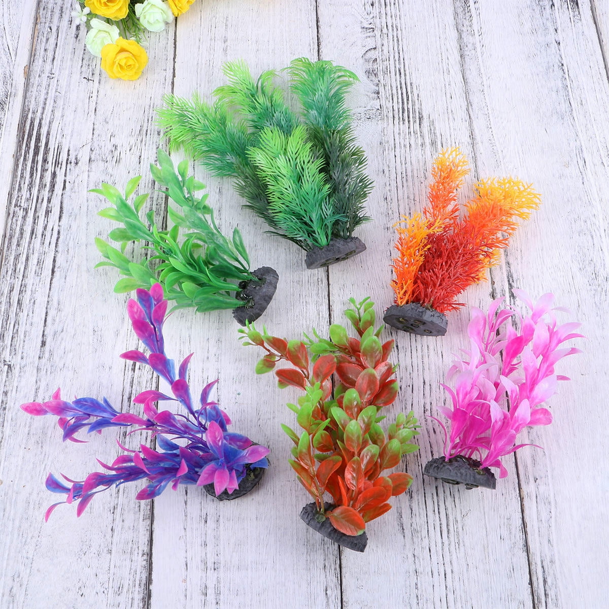 Click here for Festfends 6pcs Tropical Fish Tank Plants Assorted... prices
