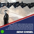 Proven Part (3) Semi Chisel Chain For 10In Bar 1/4" Pitch .043 Gauge ...