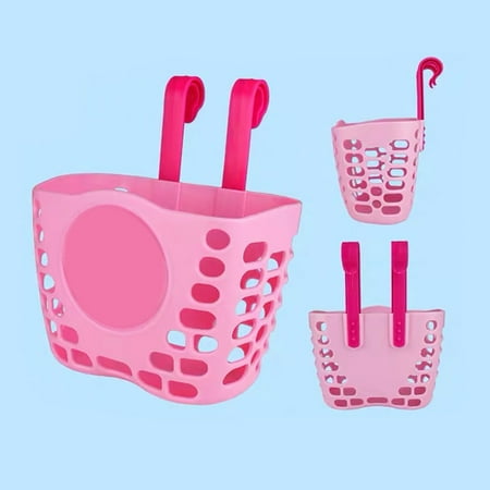 Kid Bike Basket Pink Cute Bicycle Portable Girls Bicycle Front ...