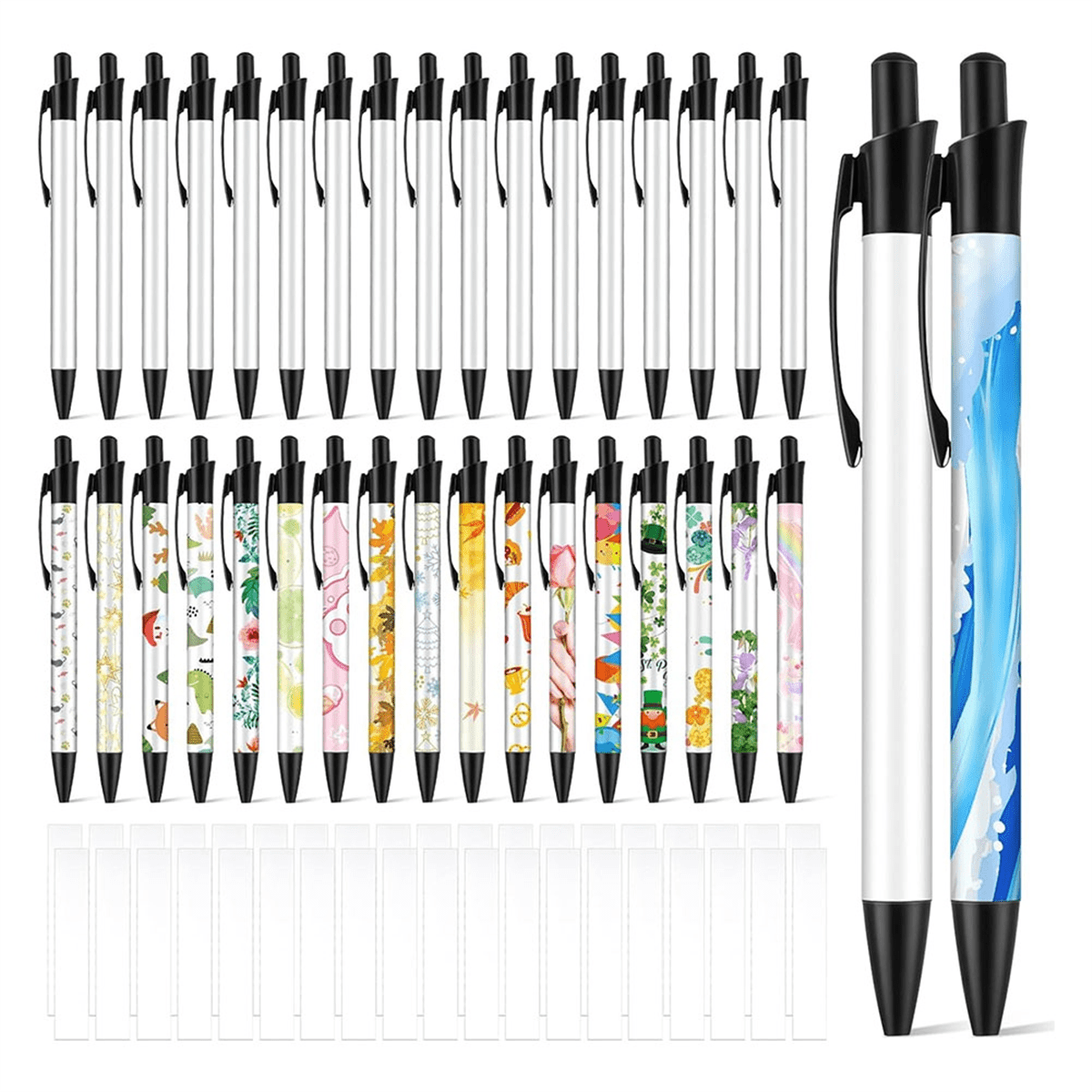 36Pcs Sublimation Pen Blank Sublimation Coated Pens Heat Transfer Pens ...