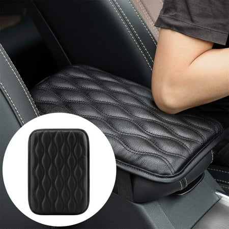 Auto Center Console Cover Armrest Pads, PU Leather Universal Car Center ...