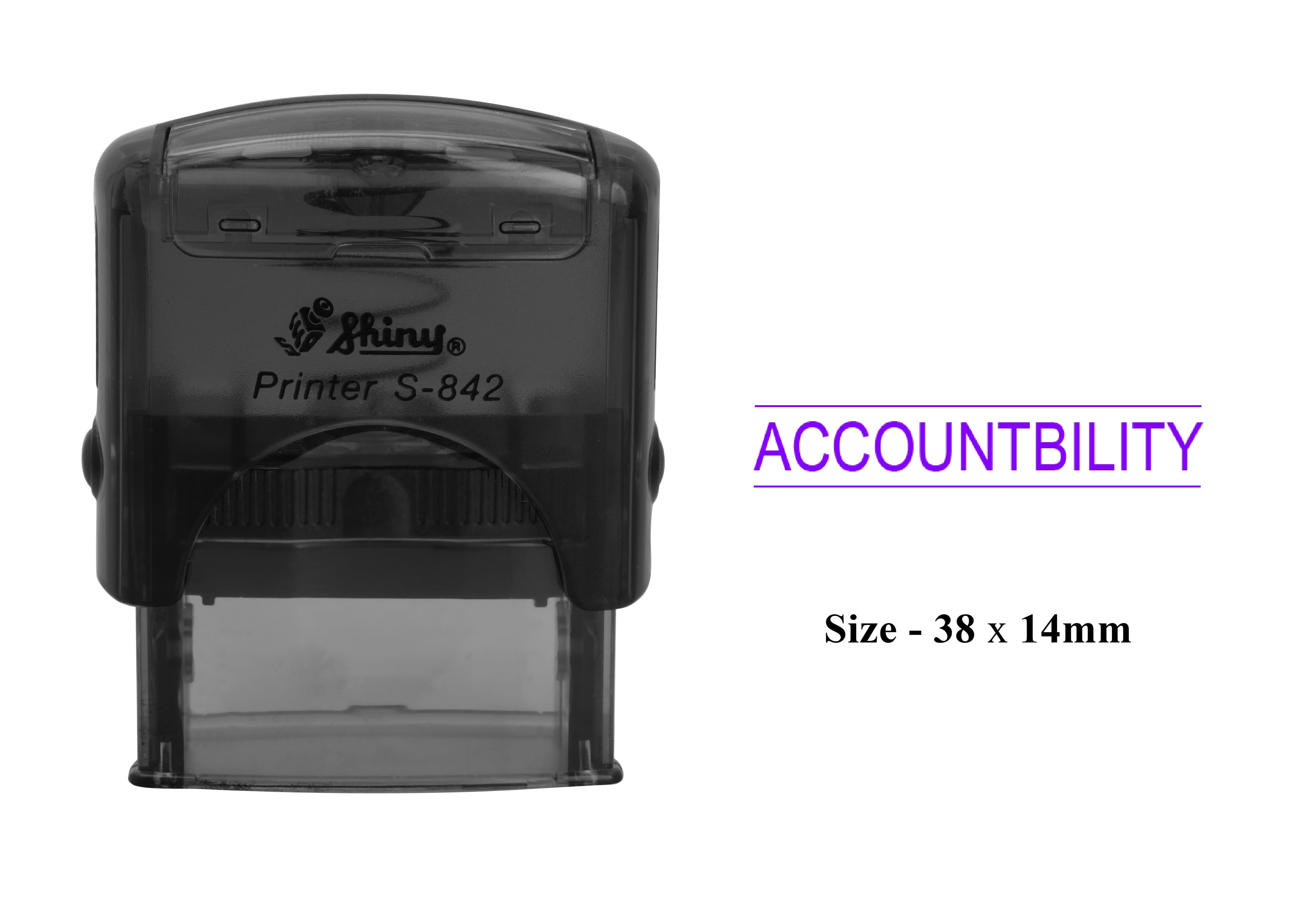 Accountability Rubber Stamp Shiny S-842 Office Self Inking Stationary ...