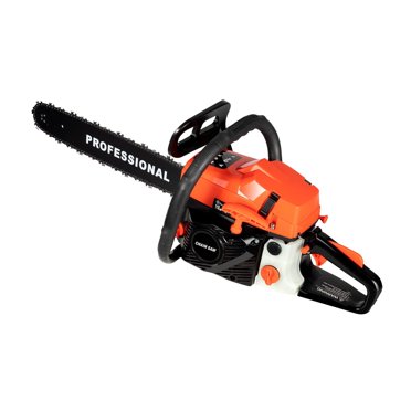 58CC 2Stroke Gasoline Chainsaw 20" Bar Powered Engine Wood Cutting Gas ...