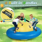 Costway 7.5 FT Inflatable Dome Rocker, Outdoor Bounce Game with Handles ...