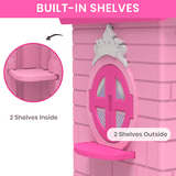 Disney Princess Plastic Indoor,Outdoor Playhouse with Easy Assembly ...