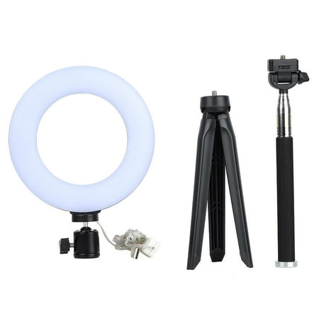Sonew 6 Inch Ring Light Dimmable LED Fill Light with Stand for Video ...