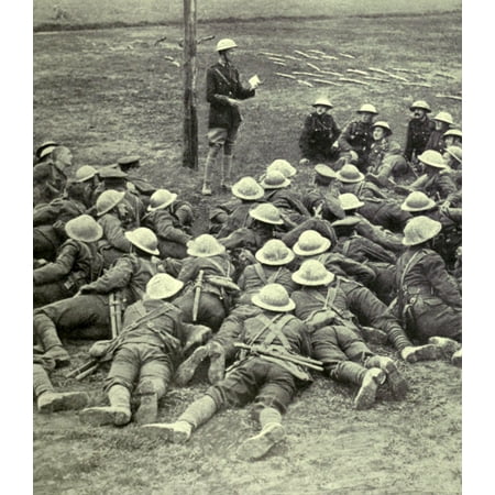 World War 1. Somme Offensive. An Canadian Officer Giving Soldiers Final ...