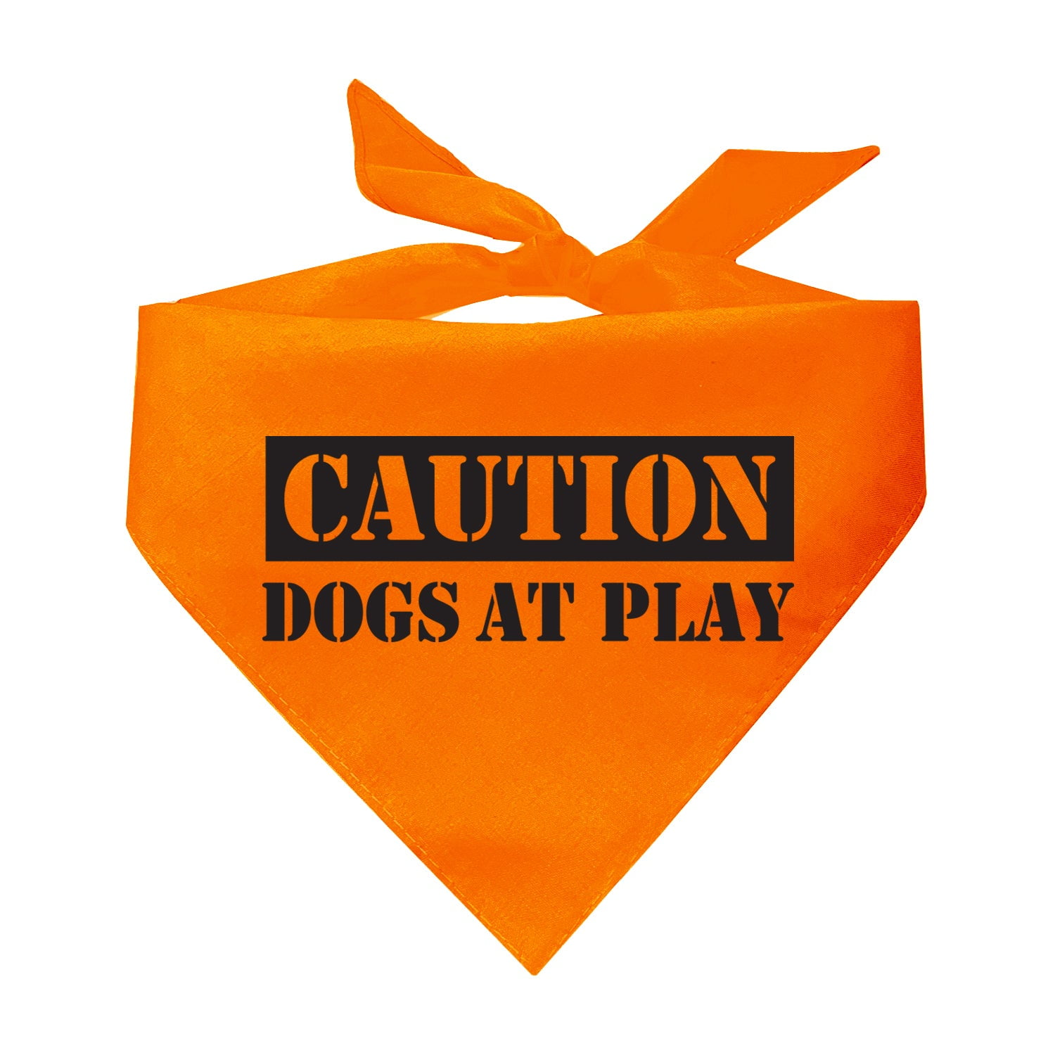 Caution Dogs At Play Triangle Dog Bandana (Assorted Colors) - Walmart.com