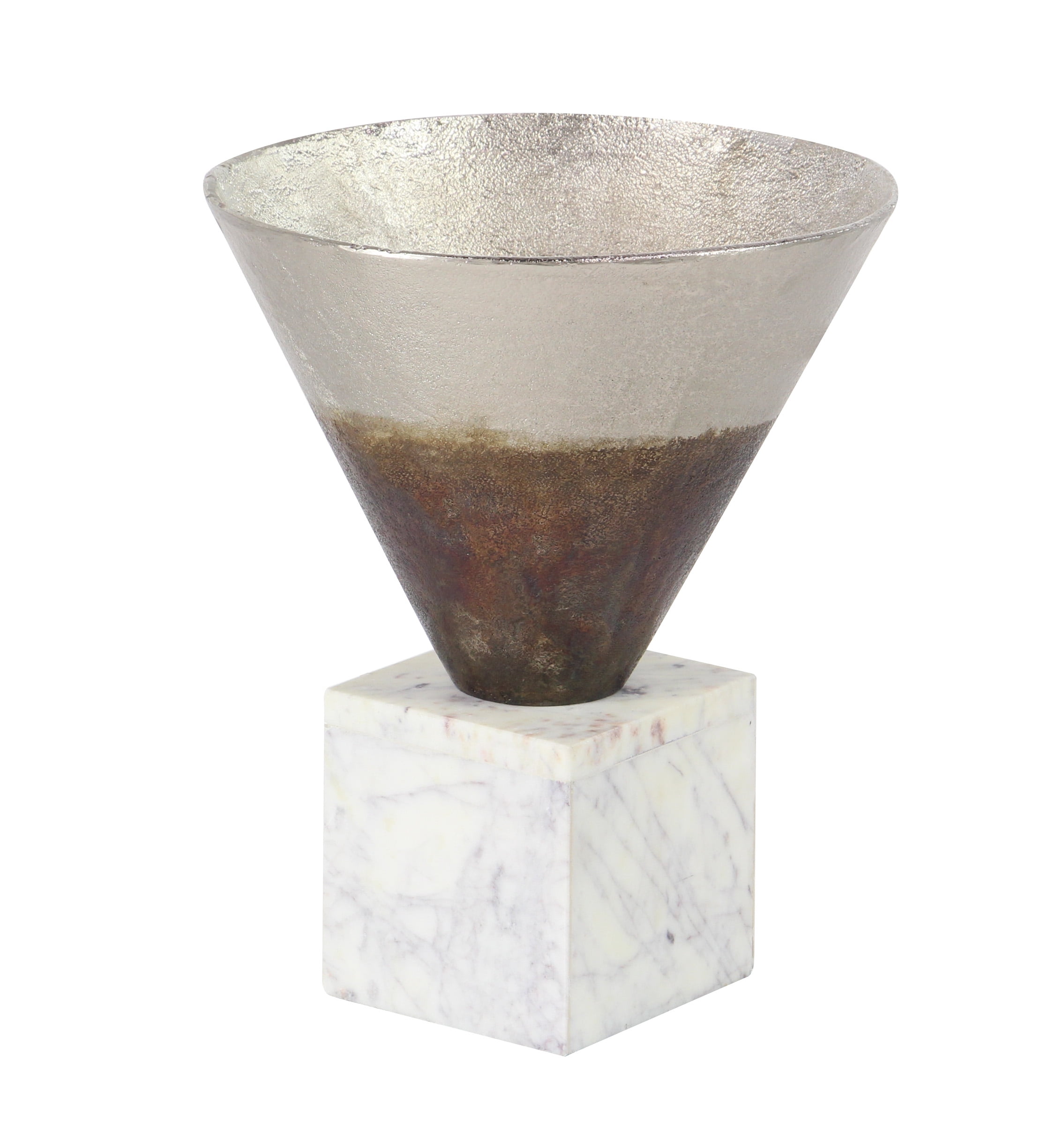 Decmode Rustic 13 X 10 Inch Funnel Pot Ombre On A Stone Base - Walmart.com