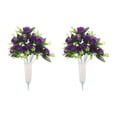 Bouquet Peacock Roses Artificial Flowers Realistic Faux Floral ...