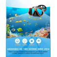 Dry Snorkel Set,Panoramic Wide View Anti-Fog Scuba Diving Mask ...