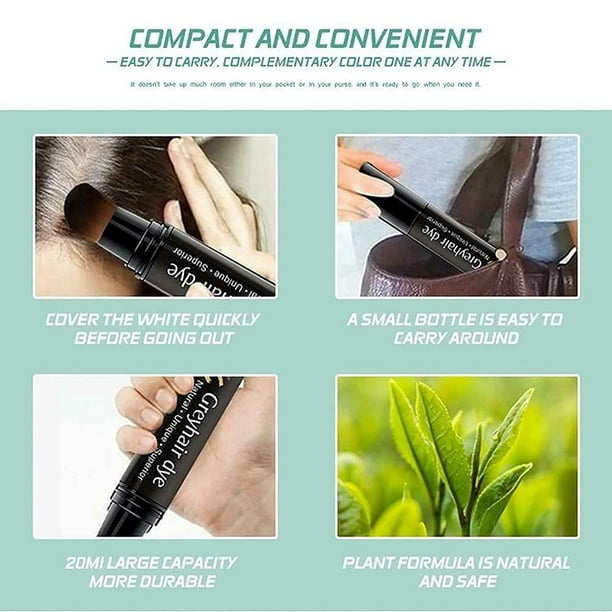 Hair Dye Stick One Time Natural White Hair Cover Up Stick One Time ...