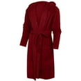 Amvlyk Premium Robes for Women Super Soft Cozy Fleece Hooded Bathrobe ...