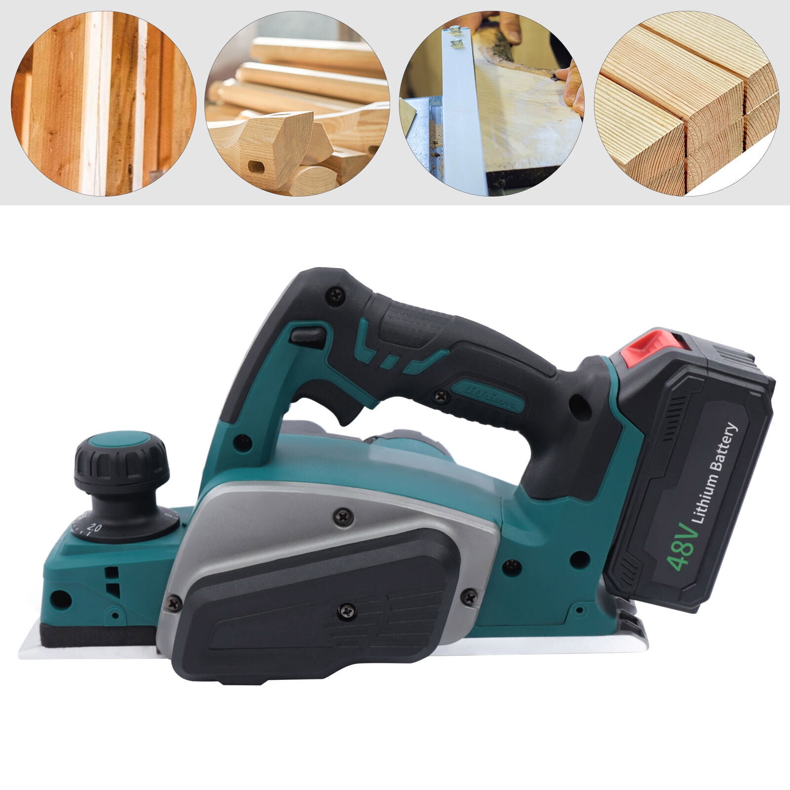 MONIPA Woodworking Power Tool Handheld Cordless Plane Electric Wood ...