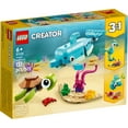 LEGO Creator 3 in 1 Ocean Creatures, Dolphin & Turtle Toys, Transforms ...