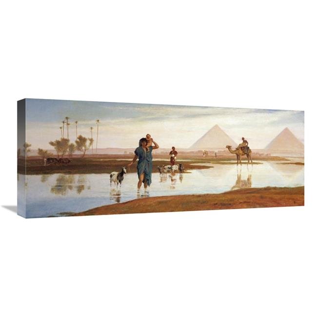 Global Gallery 30 in. Overflow of the Nile with the Pyramids Art Print ...