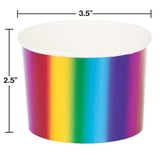 Metallic Rainbow Treat Cups (8 Count) - Walmart.com