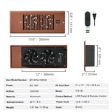KFFKFF 4 x 12” Brown Quiet Register Booster Fan Heating / Cooling ...