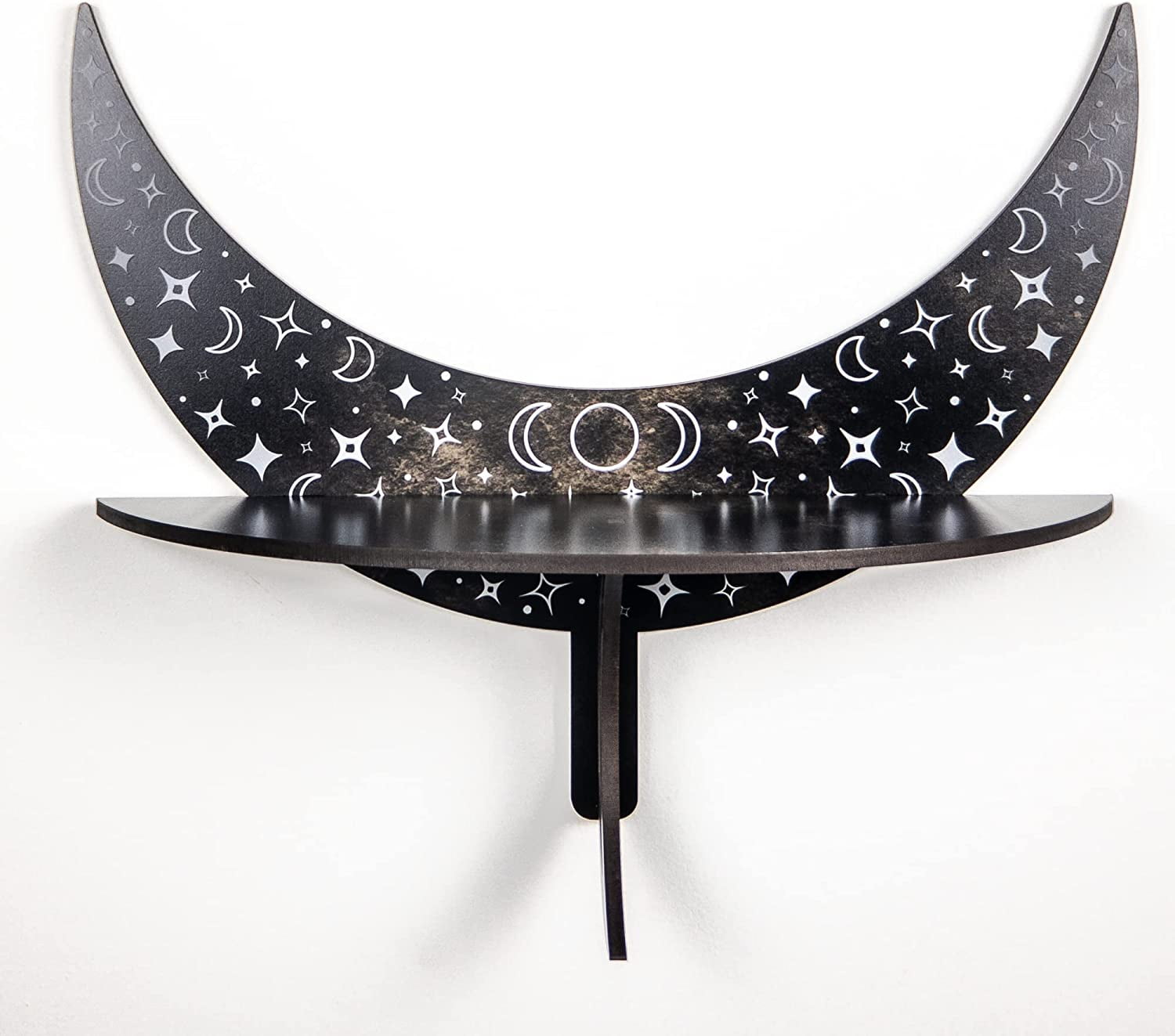 Standish House Handmade 3 Moon Shelf for Stones and Crystal Display ...