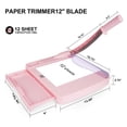 Heavy Duty Paper Trimmer, 12" Cut Length A4-B7 Guillotine Paper Cutter ...