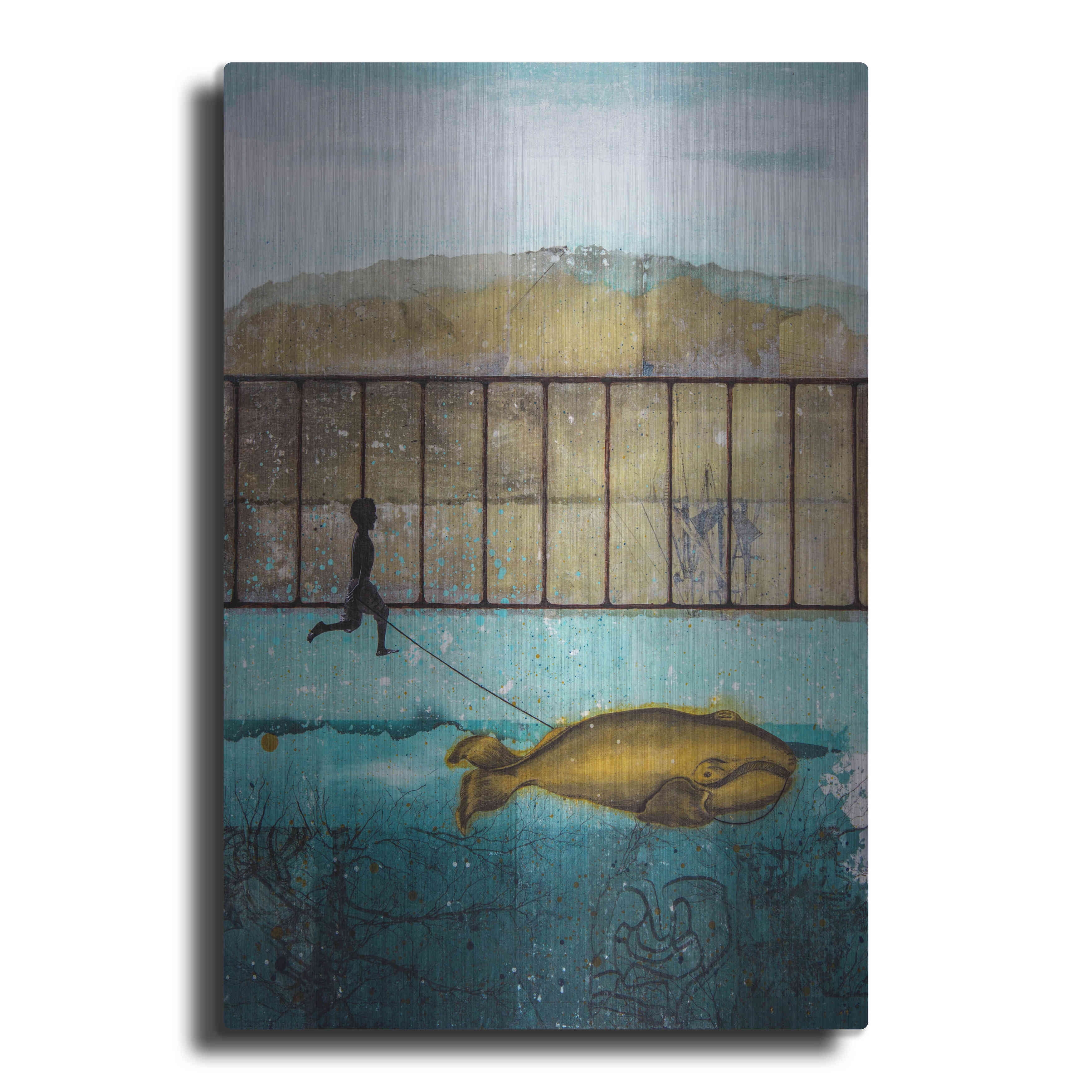 Luxe Metal Art 'Good Companion' by DB Waterman, Metal Wall Art, 12"x16 ...