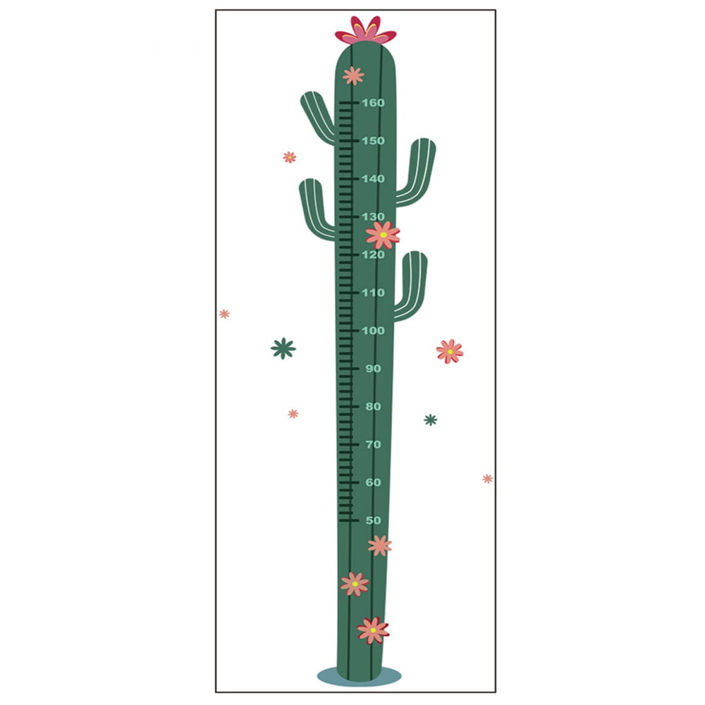 Greenery Cactus Height Stickers Children's Growth Measurement Height ...