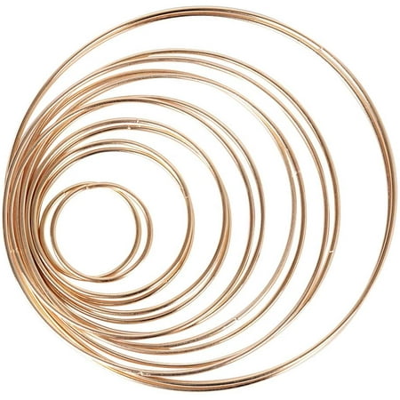 14Pcs Gold Metal Dream Catcher Rings, 2/3/ 4/5/ 6 Inch Metal Rings ...