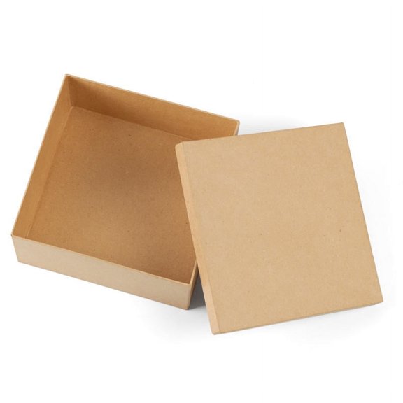 Factory Direct Craft Unfinished Paper Mache Square Boxes with Lids ...