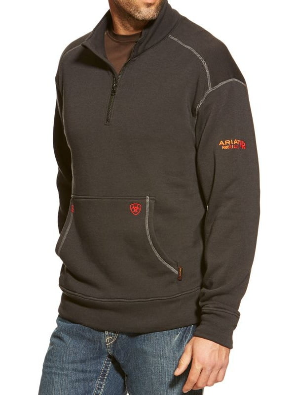 Ariat Men's Fr Polartec Fleece 1/4 Zip Top Jacket - Walmart.com