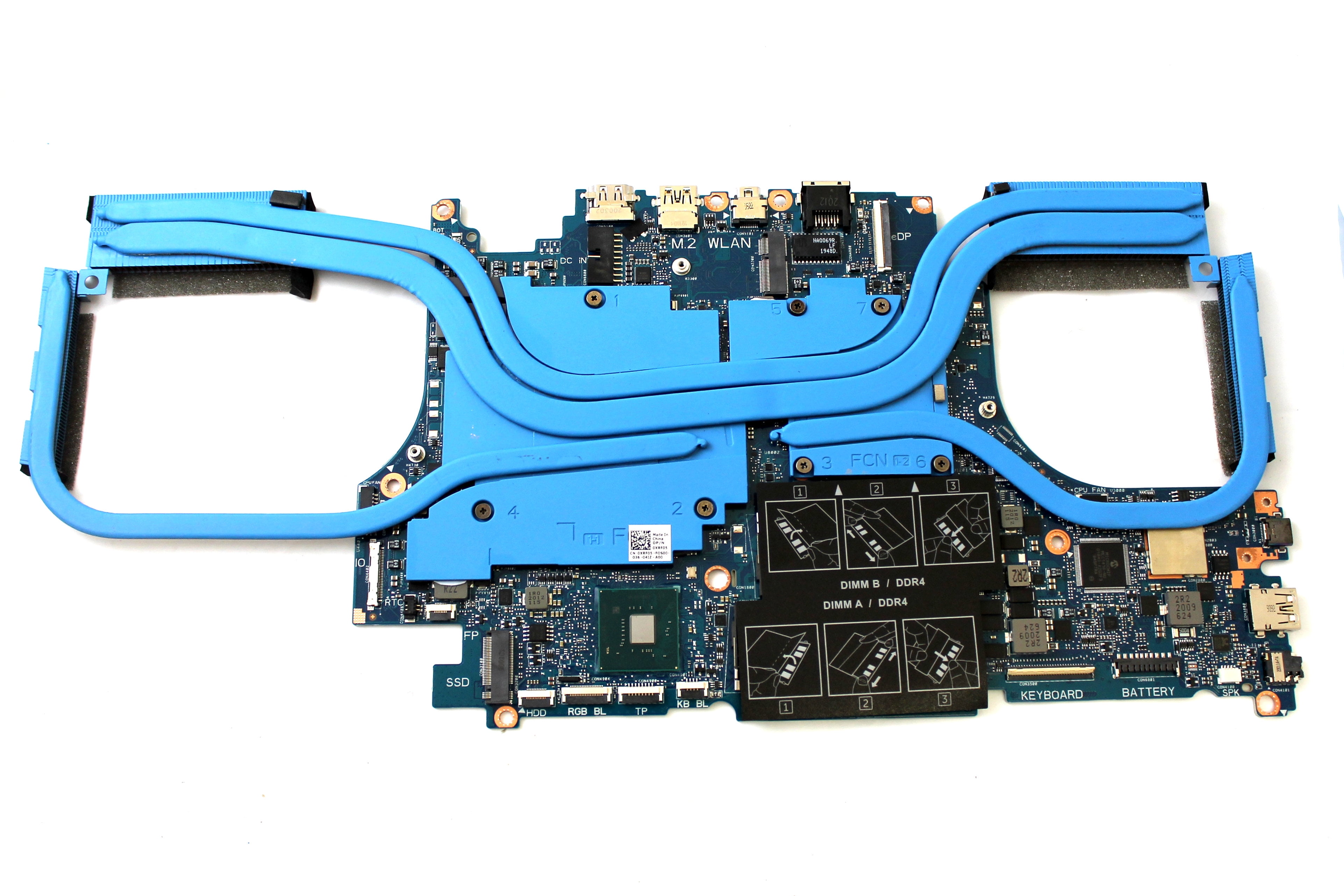 F7T8V Dell G5 5590 Motherboard w/ i7-9750H CPU RTX 2070 with Heatsink ...