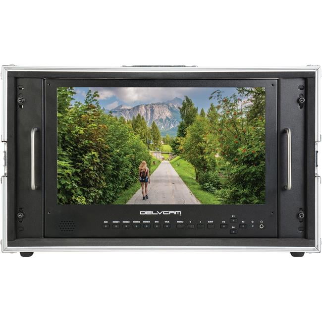 Delvcam Monitor Systems DELV-4KSDI15 4K UHD HDMI 3G-SDI Quad View 6RU ...