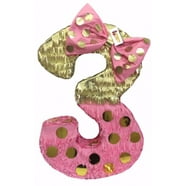 APINATA4U 20" Tall Royal Blue & Gold One Pinata with Gold Crown First ...