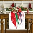 7 Piece Linen Table Runner and Placemats Set, Soccer American Flag ...